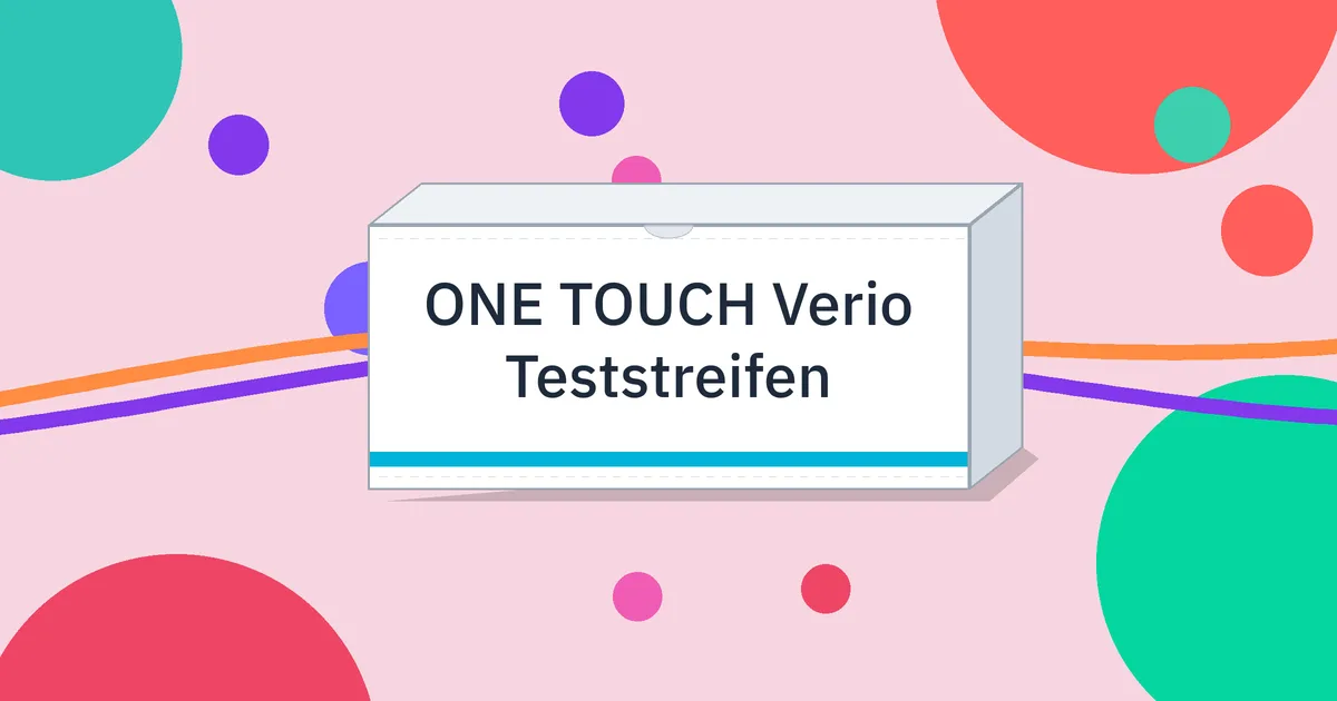 Symbolbild: Packung mit der Aufschrift ONE TOUCH Verio Teststreifen (PZN 18470002) – Verfügbarkeit und Bezug in Apotheken in Frankfurt am Main