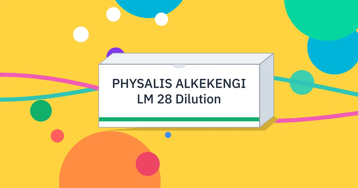 Symbolbild: Packung mit der Aufschrift PHYSALIS ALKEKENGI LM 28 Dilution (PZN 13639910) – Verfügbarkeit und Bezug in Apotheken in Frankfurt am Main