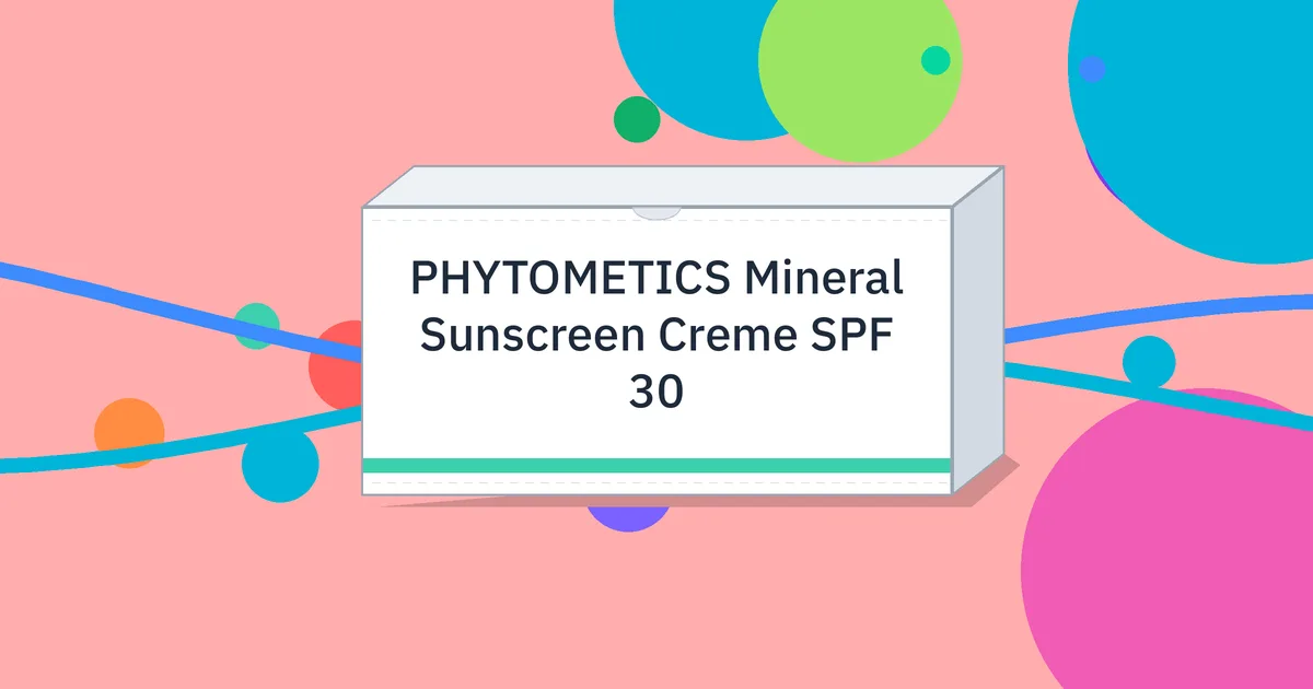 Symbolbild: Packung mit der Aufschrift PHYTOMETICS Mineral Sunscreen Creme SPF 30 (PZN 18851247) – Verfügbarkeit und Bezug in Apotheken in Frankfurt am Main