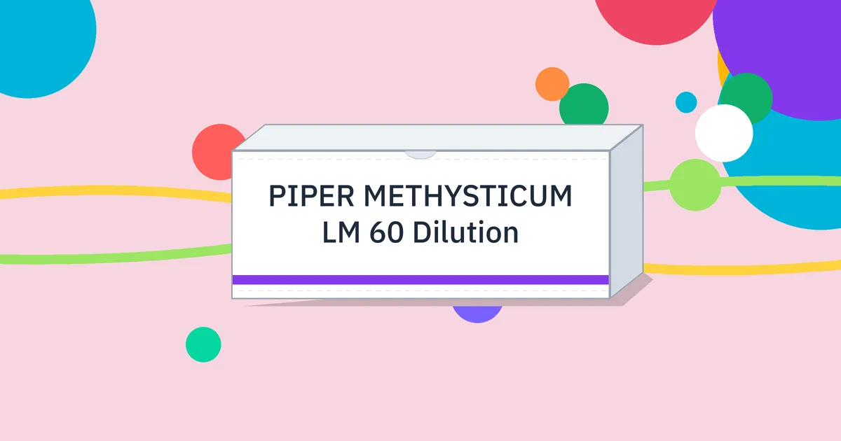 Symbolbild: Packung mit der Aufschrift PIPER METHYSTICUM LM 60 Dilution (PZN 13643679) – Verfügbarkeit und Bezug in Apotheken in Frankfurt am Main