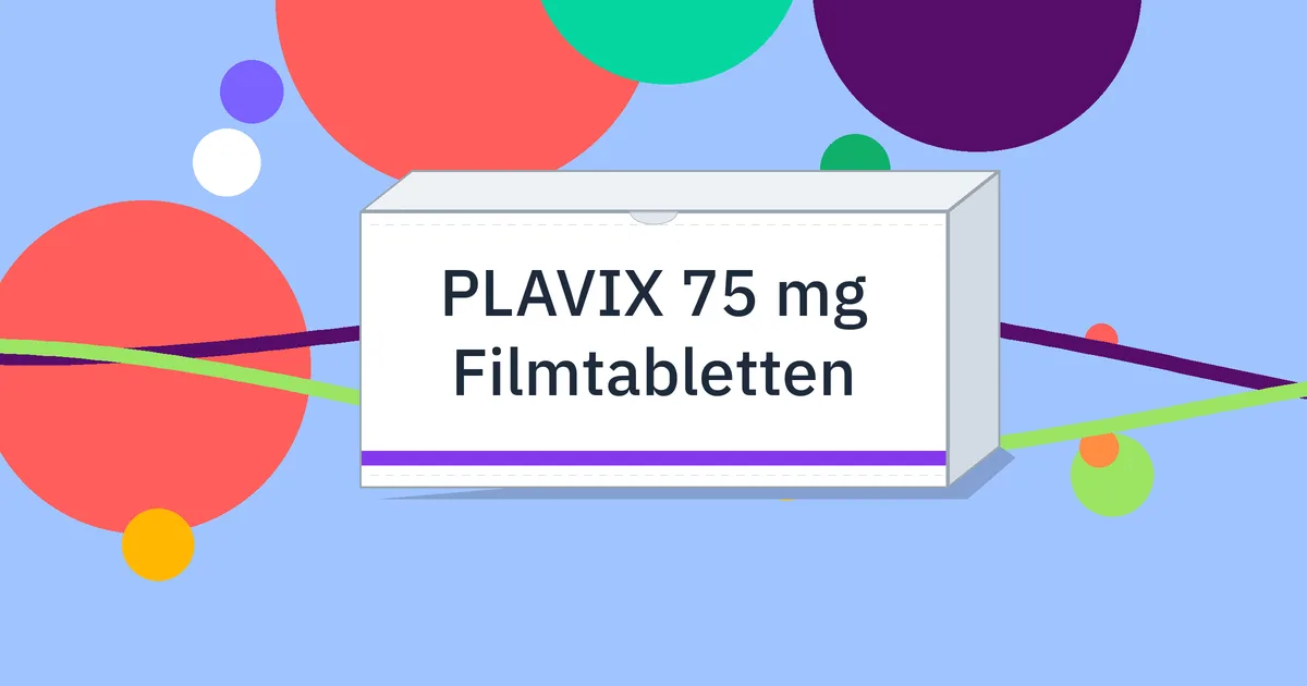 Symbolbild: Packung mit der Aufschrift PLAVIX 75 mg Filmtabletten (PZN 19358075) – Verfügbarkeit und Bezug in Apotheken in Frankfurt am Main