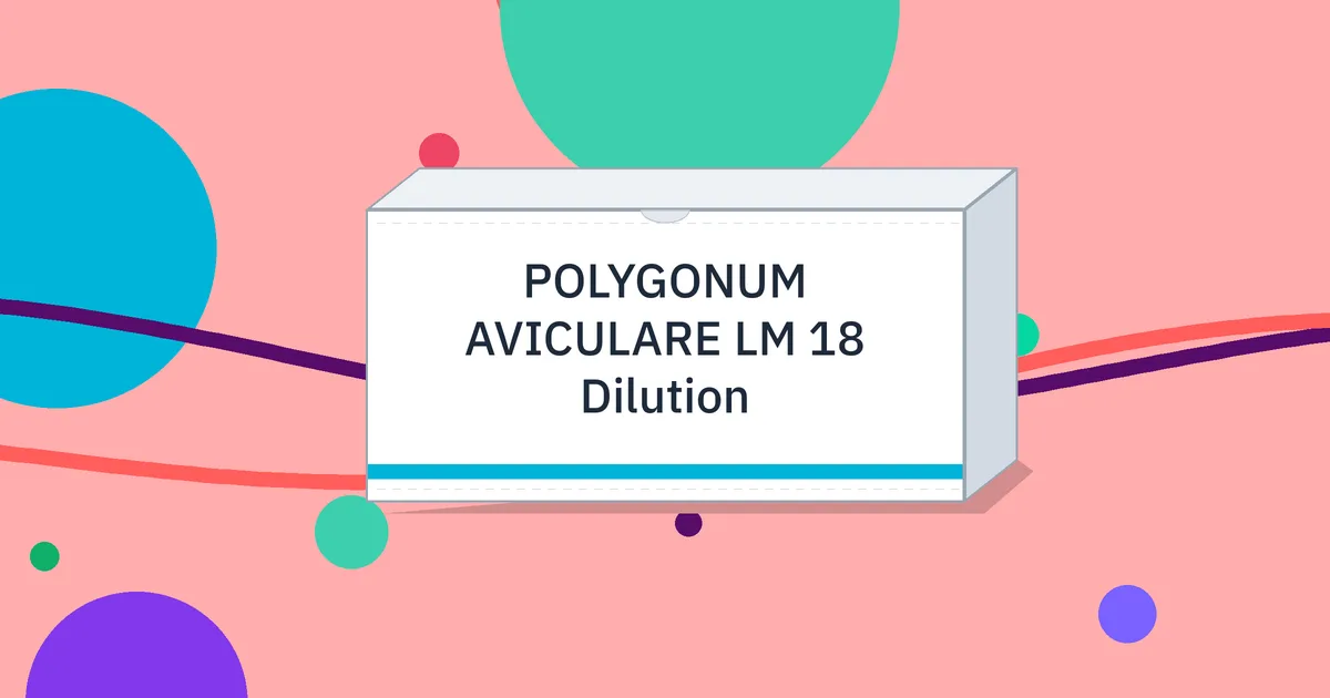 Symbolbild: Packung mit der Aufschrift POLYGONUM AVICULARE LM 18 Dilution (PZN 13662027) – Verfügbarkeit und Bezug in Apotheken in Frankfurt am Main