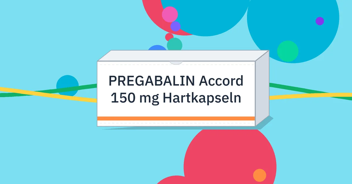 Symbolbild: Packung mit der Aufschrift PREGABALIN Accord 150 mg Hartkapseln (PZN 14441854) – Verfügbarkeit und Bezug in Apotheken in Frankfurt am Main