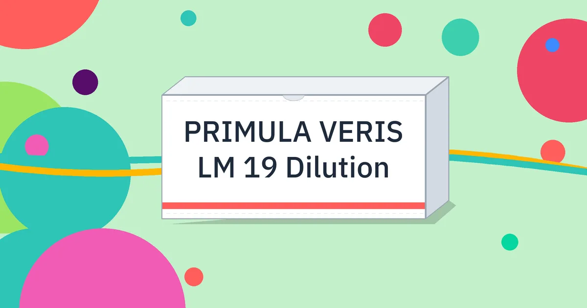 Symbolbild: Packung mit der Aufschrift PRIMULA VERIS LM 19 Dilution (PZN 13667591) – Verfügbarkeit und Bezug in Apotheken in Frankfurt am Main