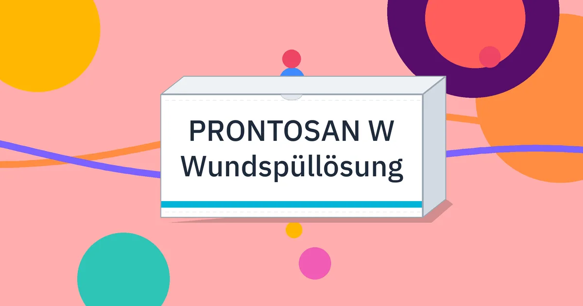 Symbolbild: Packung mit der Aufschrift PRONTOSAN W Wundspüllösung (PZN 17583371) – Verfügbarkeit und Bezug in Apotheken in Frankfurt am Main