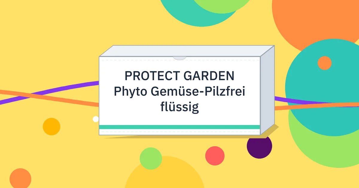 Symbolbild: Packung mit der Aufschrift PROTECT GARDEN Phyto Gemüse-Pilzfrei flüssig (PZN 14361948) – Verfügbarkeit und Bezug in Apotheken in Frankfurt am Main