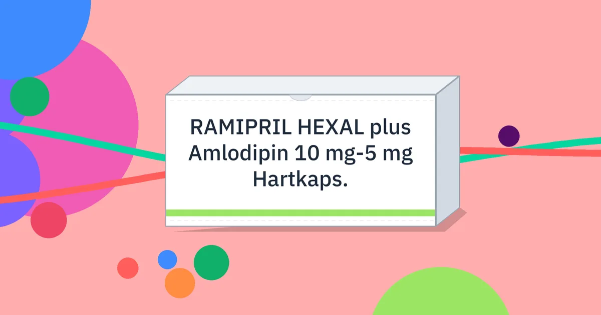 Symbolbild: Packung mit der Aufschrift RAMIPRIL HEXAL plus Amlodipin 10 mg-5 mg Hartkaps. (PZN 09635154) – Verfügbarkeit und Bezug in Apotheken in Frankfurt am Main