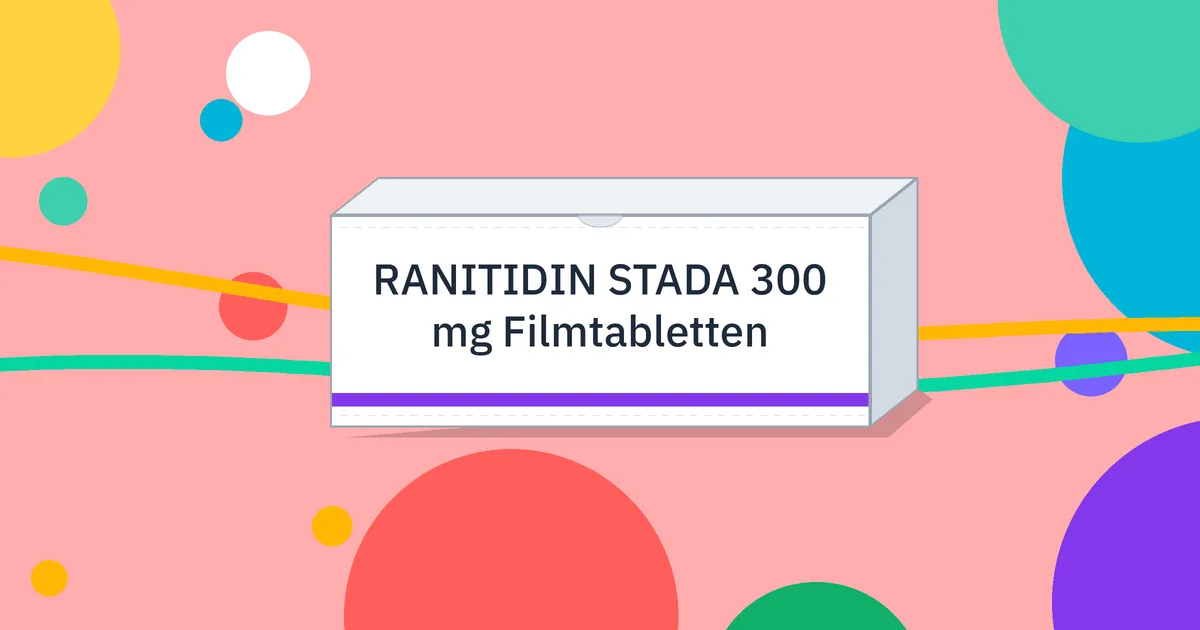 Symbolbild: Packung mit der Aufschrift RANITIDIN STADA 300 mg Filmtabletten (PZN 06626924) – Verfügbarkeit und Bezug in Apotheken in Frankfurt am Main