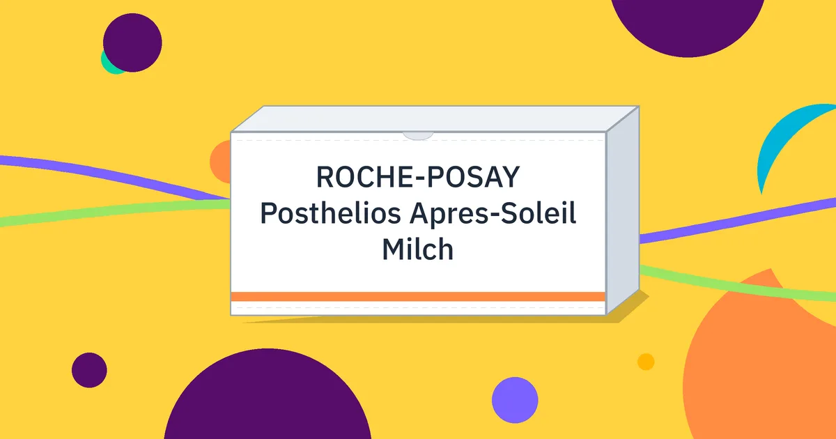 Symbolbild: Packung mit der Aufschrift ROCHE-POSAY Posthelios Apres-Soleil Milch (PZN 04208022) – Verfügbarkeit und Bezug in Apotheken in Frankfurt am Main