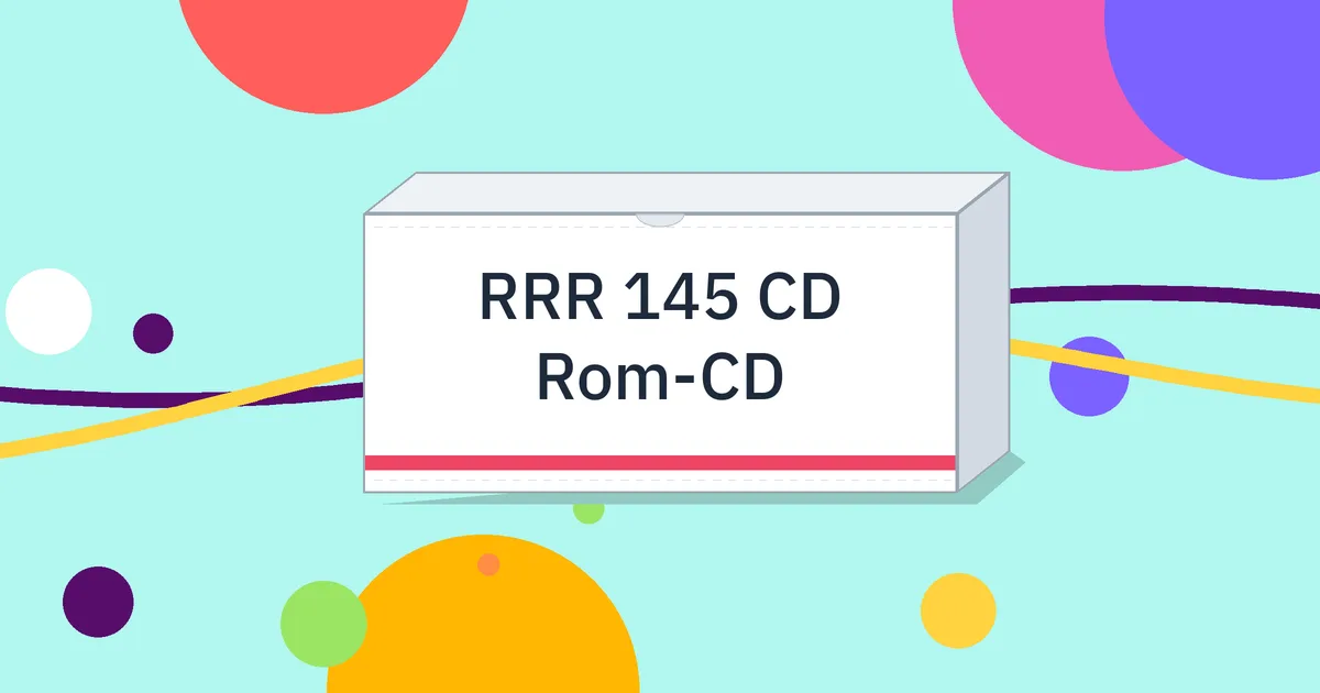 Symbolbild: Packung mit der Aufschrift RRR 145 CD Rom-CD (PZN 05975835) – Verfügbarkeit und Bezug in Apotheken in Frankfurt am Main