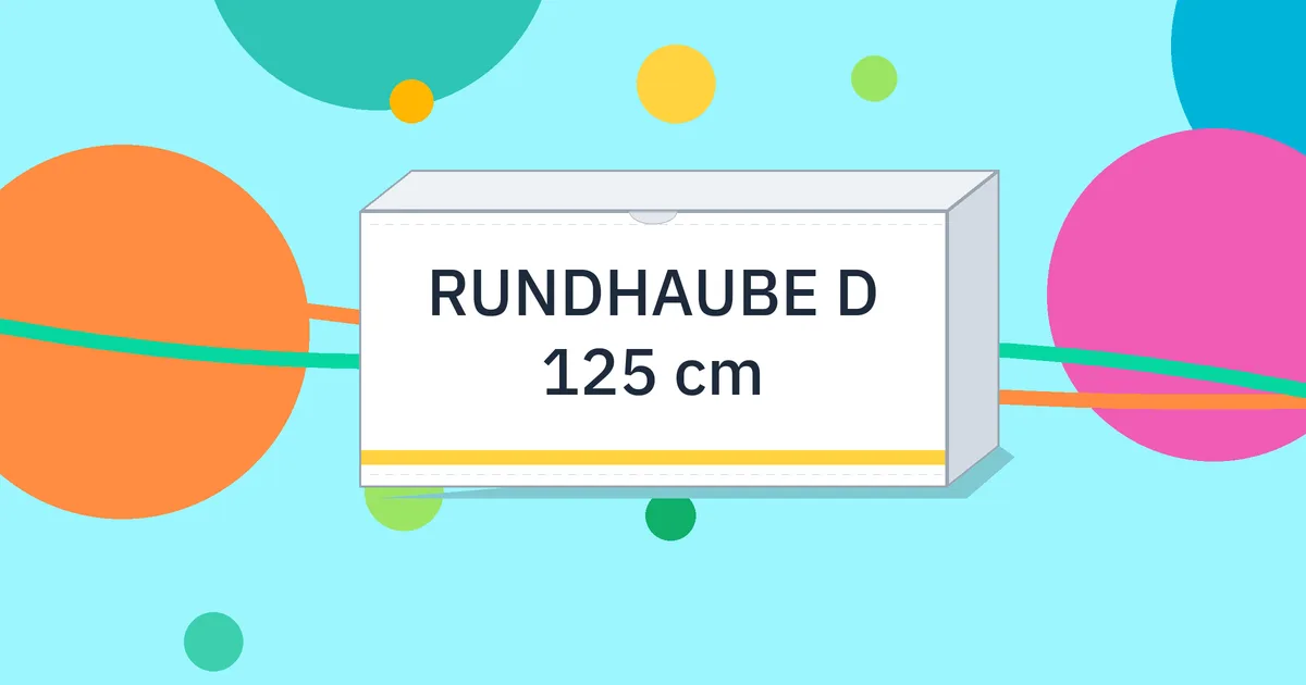 Symbolbild: Packung mit der Aufschrift RUNDHAUBE D 125 cm (PZN 07600447) – Verfügbarkeit und Bezug in Apotheken in Frankfurt am Main
