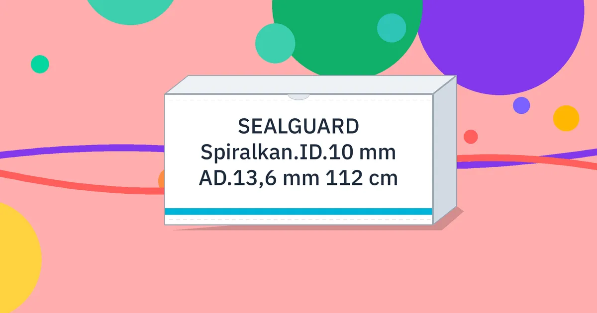 Symbolbild: Packung mit der Aufschrift SEALGUARD Spiralkan.ID.10 mm AD.13,6 mm 112 cm (PZN 06792864) – Verfügbarkeit und Bezug in Apotheken in Frankfurt am Main