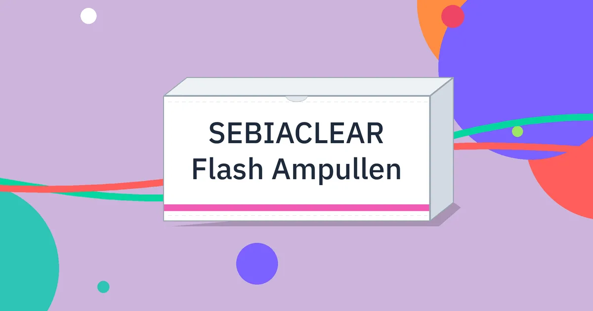Symbolbild: Packung mit der Aufschrift SEBIACLEAR Flash Ampullen (PZN 20787841) – Verfügbarkeit und Bezug in Apotheken in Frankfurt am Main
