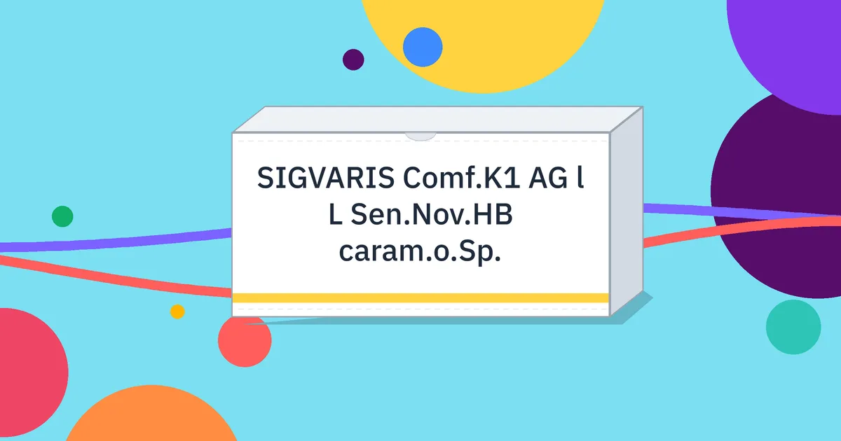 Symbolbild: Packung mit der Aufschrift SIGVARIS Comf.K1 AG l L Sen.Nov.HB caram.o.Sp. (PZN 17101343) – Verfügbarkeit und Bezug in Apotheken in Frankfurt am Main