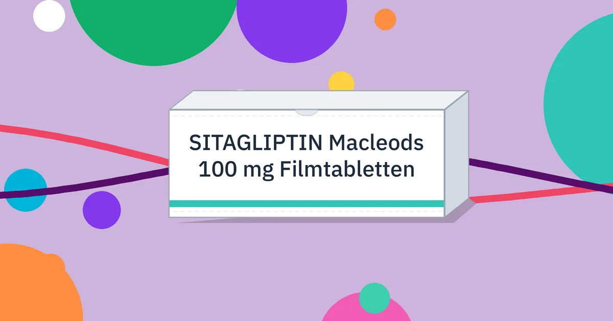 Symbolbild: Packung mit der Aufschrift SITAGLIPTIN Macleods 100 mg Filmtabletten (PZN 20292795) – Verfügbarkeit und Bezug in Apotheken in Frankfurt am Main