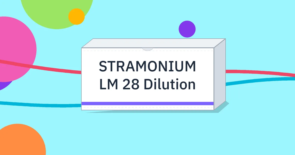 Symbolbild: Packung mit der Aufschrift STRAMONIUM LM 28 Dilution (PZN 13202001) – Verfügbarkeit und Bezug in Apotheken in Frankfurt am Main