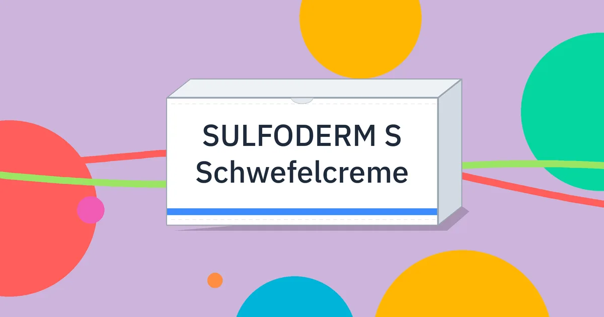 Symbolbild: Packung mit der Aufschrift SULFODERM S Schwefelcreme (PZN 20300603) – Verfügbarkeit und Bezug in Apotheken in Frankfurt am Main