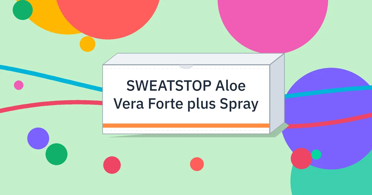 Symbolbild: Packung mit der Aufschrift SWEATSTOP Aloe Vera Forte plus Spray (PZN 07644315) – Verfügbarkeit und Bezug in Apotheken in Frankfurt am Main