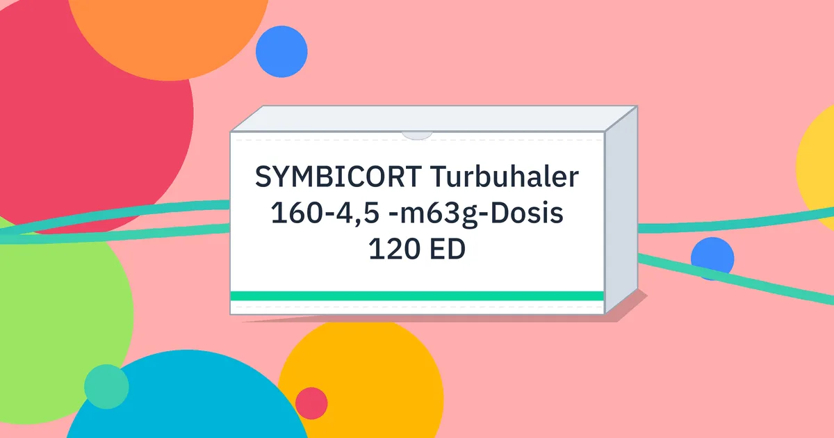 Symbolbild: Packung mit der Aufschrift SYMBICORT Turbuhaler 160-4,5 -m63g-Dosis 120 ED (PZN 07371515) – Verfügbarkeit und Bezug in Apotheken in Frankfurt am Main