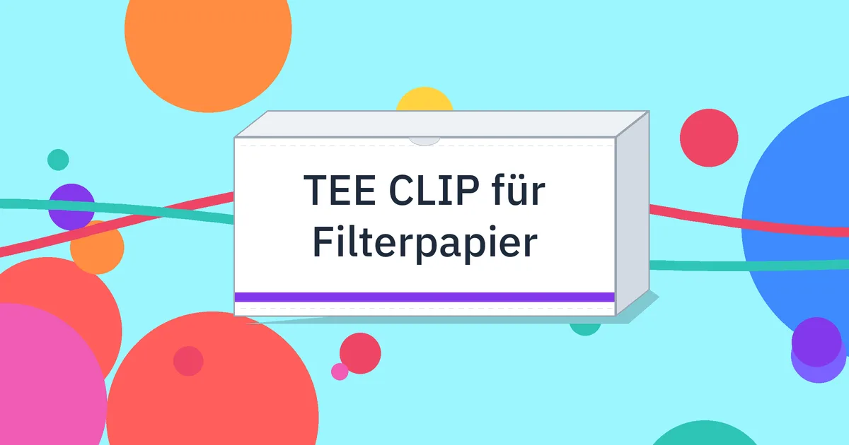 Symbolbild: Packung mit der Aufschrift TEE CLIP für Filterpapier (PZN 06863222) – Verfügbarkeit und Bezug in Apotheken in Frankfurt am Main