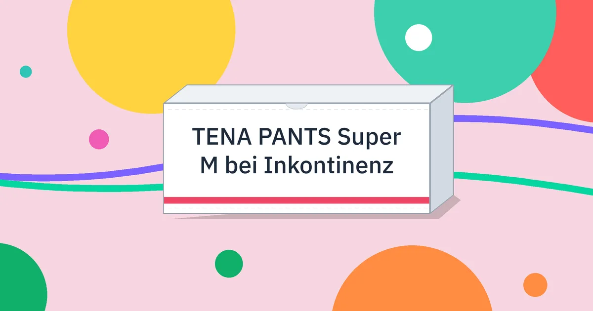 Symbolbild: Packung mit der Aufschrift TENA PANTS Super M bei Inkontinenz (PZN 15822245) – Verfügbarkeit und Bezug in Apotheken in Frankfurt am Main