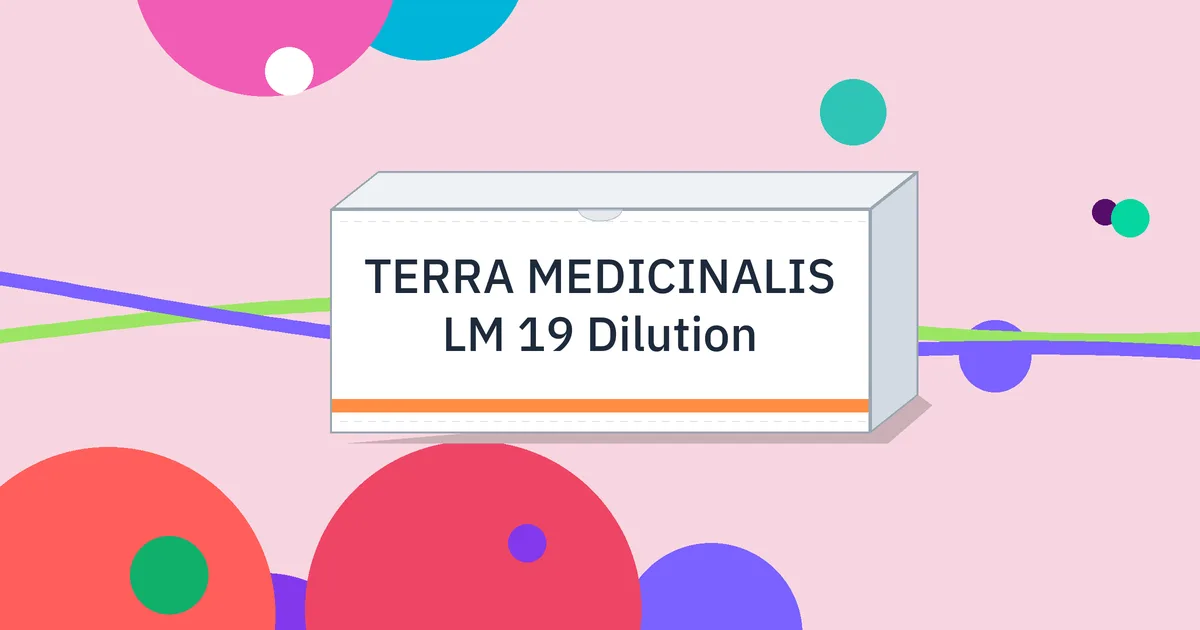 Symbolbild: Packung mit der Aufschrift TERRA MEDICINALIS LM 19 Dilution (PZN 13217178) – Verfügbarkeit und Bezug in Apotheken in Frankfurt am Main