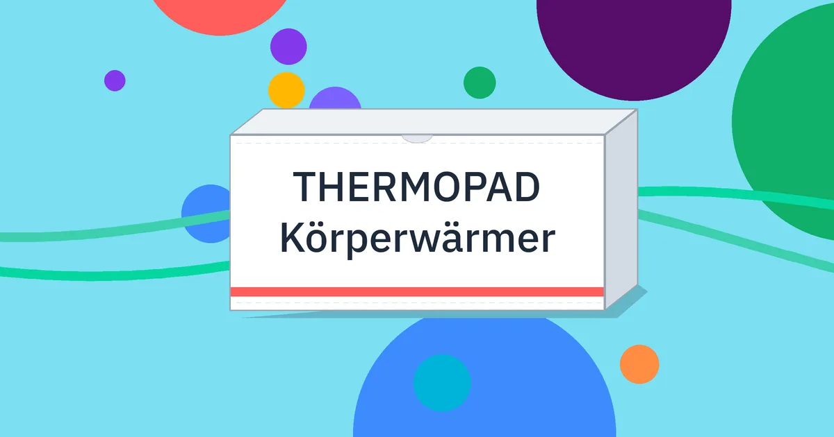 Symbolbild: Packung mit der Aufschrift THERMOPAD Körperwärmer (PZN 20180524) – Verfügbarkeit und Bezug in Apotheken in Frankfurt am Main