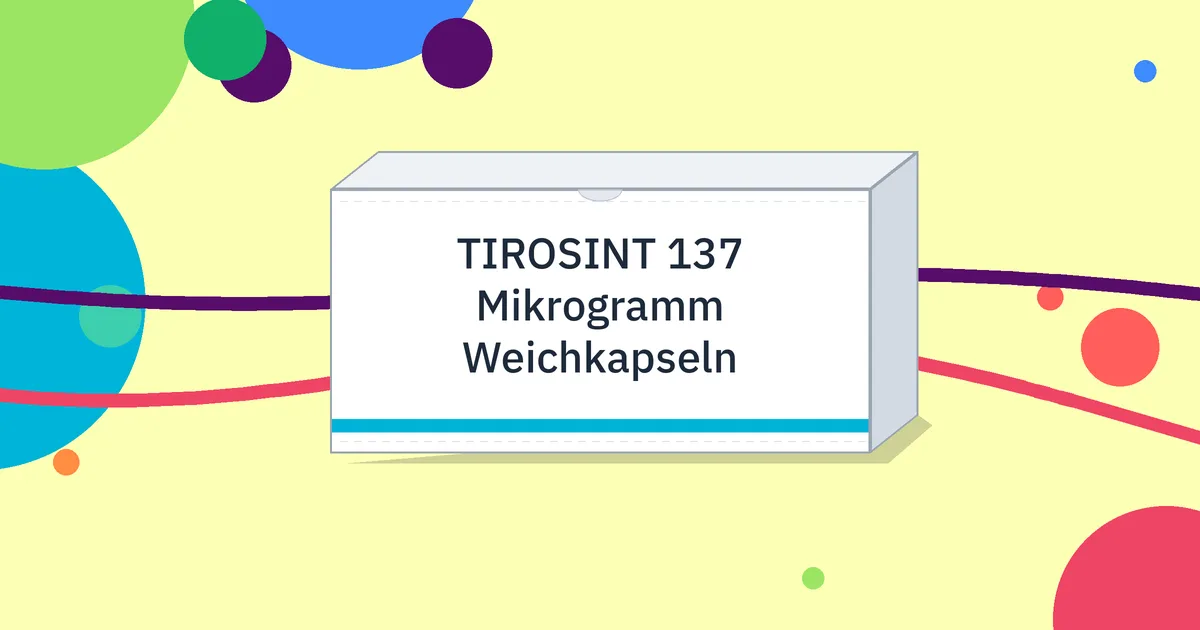 Symbolbild: Packung mit der Aufschrift TIROSINT 137 Mikrogramm Weichkapseln (PZN 16499467) – Verfügbarkeit und Bezug in Apotheken in Frankfurt am Main
