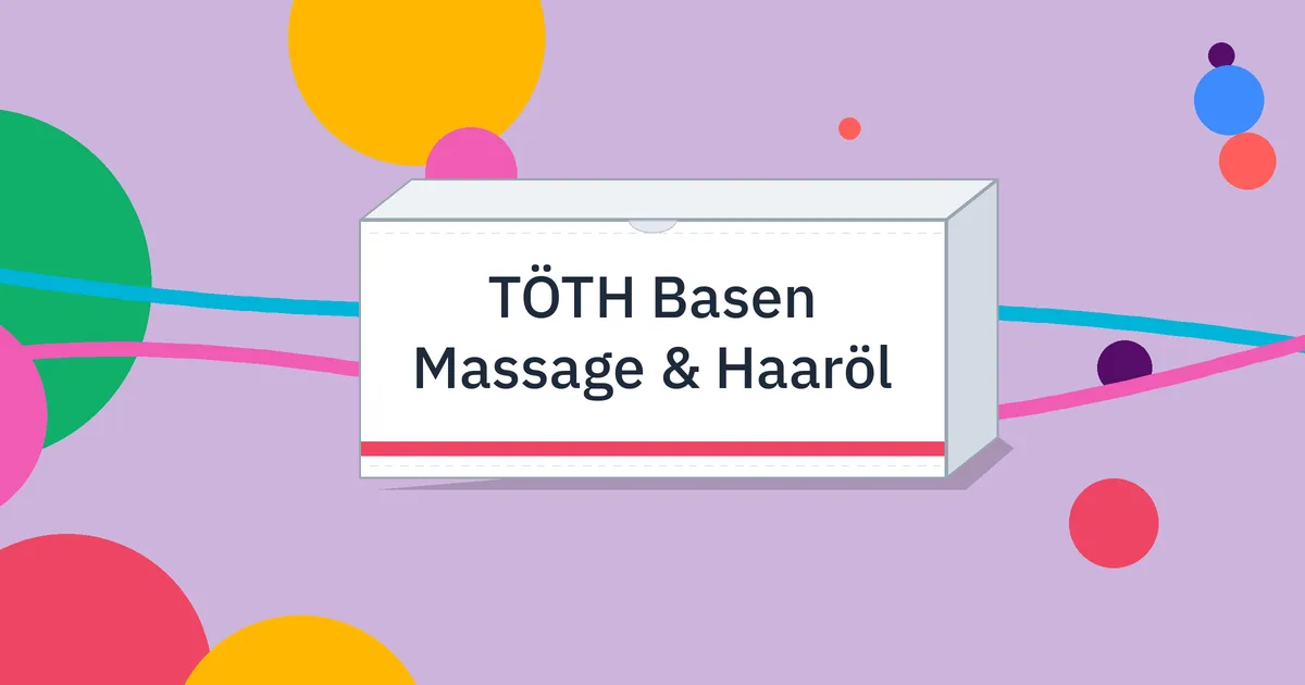 Symbolbild: Packung mit der Aufschrift TÖTH Basen Massage & Haaröl (PZN 04949304) – Verfügbarkeit und Bezug in Apotheken in Frankfurt am Main