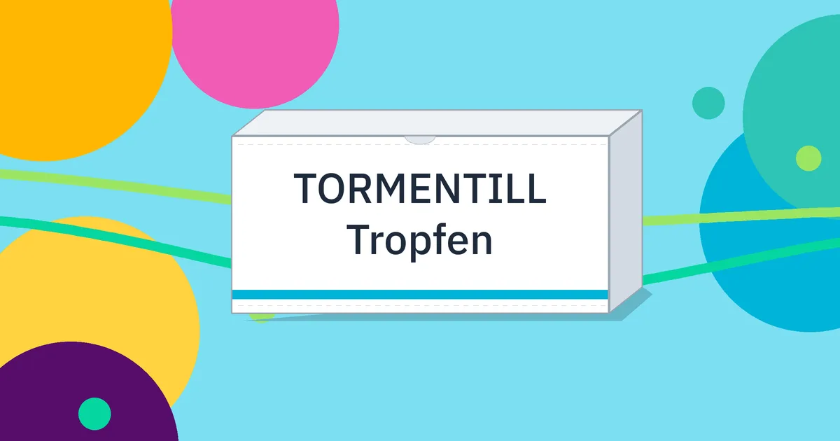 Symbolbild: Packung mit der Aufschrift TORMENTILL Tropfen (PZN 11053399) – Verfügbarkeit und Bezug in Apotheken in Frankfurt am Main