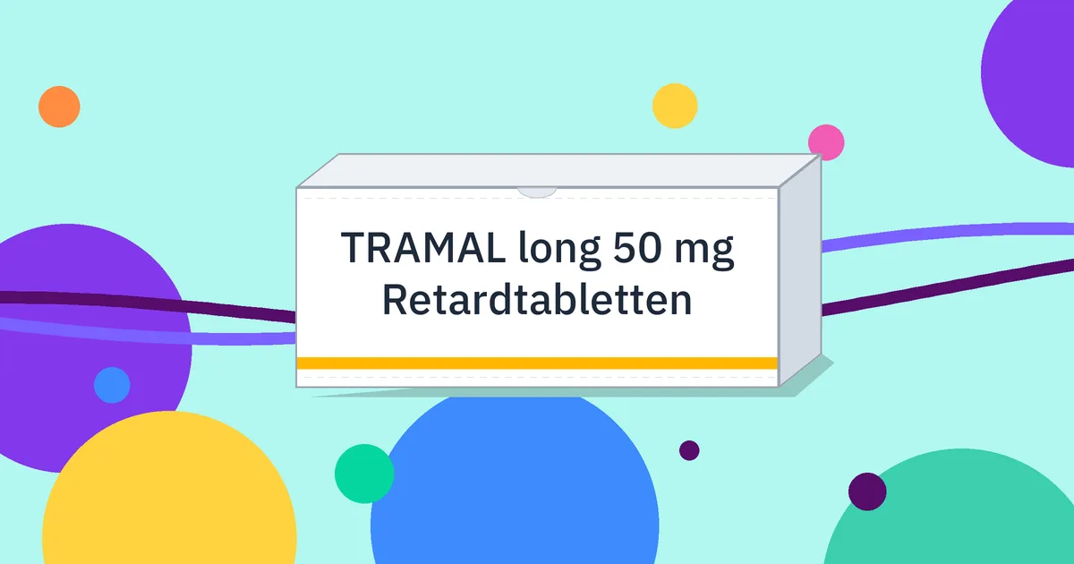 Symbolbild: Packung mit der Aufschrift TRAMAL long 50 mg Retardtabletten (PZN 00698360) – Verfügbarkeit und Bezug in Apotheken in Frankfurt am Main