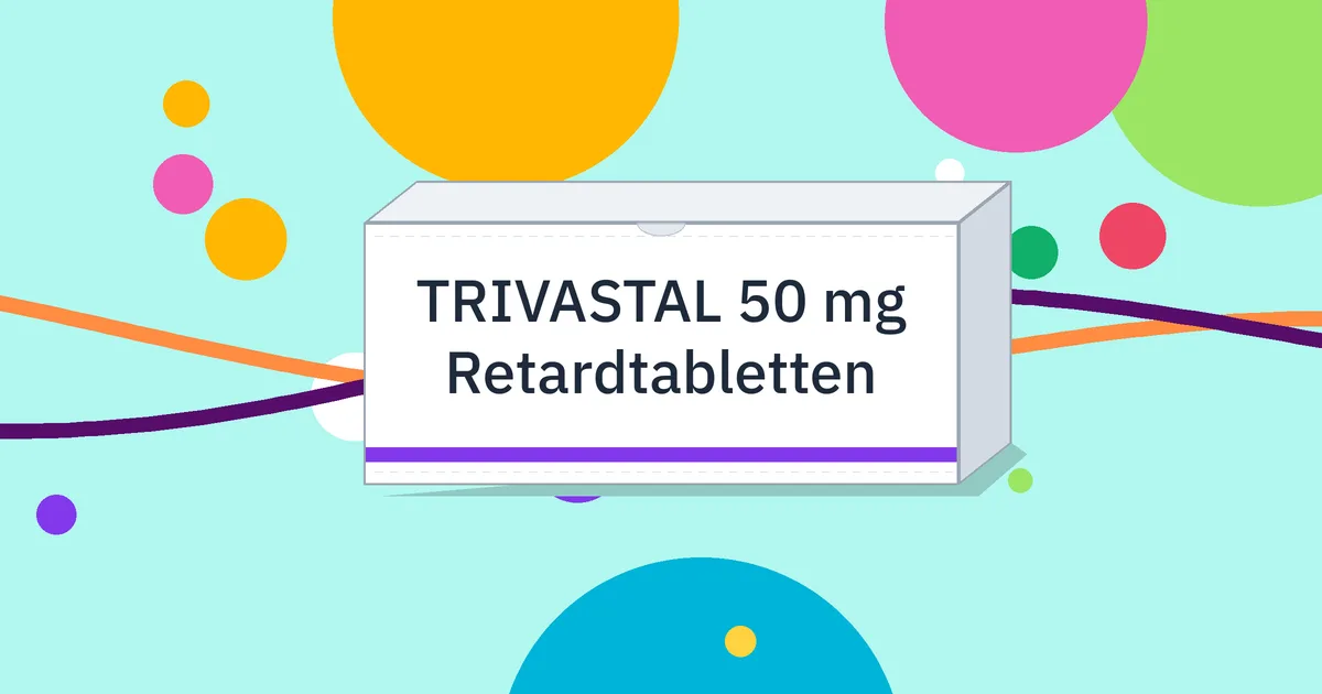 Symbolbild: Packung mit der Aufschrift TRIVASTAL 50 mg Retardtabletten (PZN 10071426) – Verfügbarkeit und Bezug in Apotheken in Frankfurt am Main