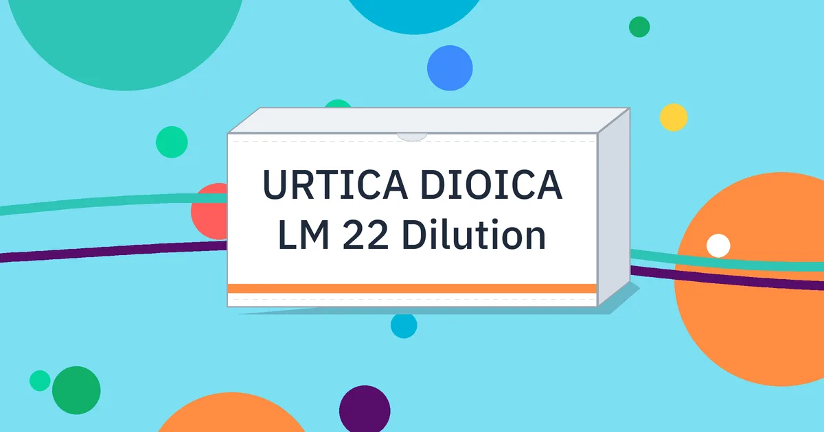 Symbolbild: Packung mit der Aufschrift URTICA DIOICA LM 22 Dilution (PZN 13257350) – Verfügbarkeit und Bezug in Apotheken in Frankfurt am Main