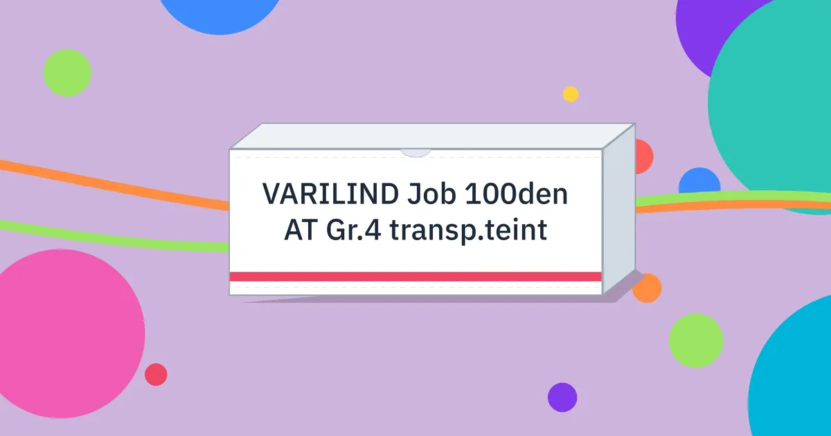 Symbolbild: Packung mit der Aufschrift VARILIND Job 100den AT Gr.4 transp.teint (PZN 06315259) – Verfügbarkeit und Bezug in Apotheken in Frankfurt am Main