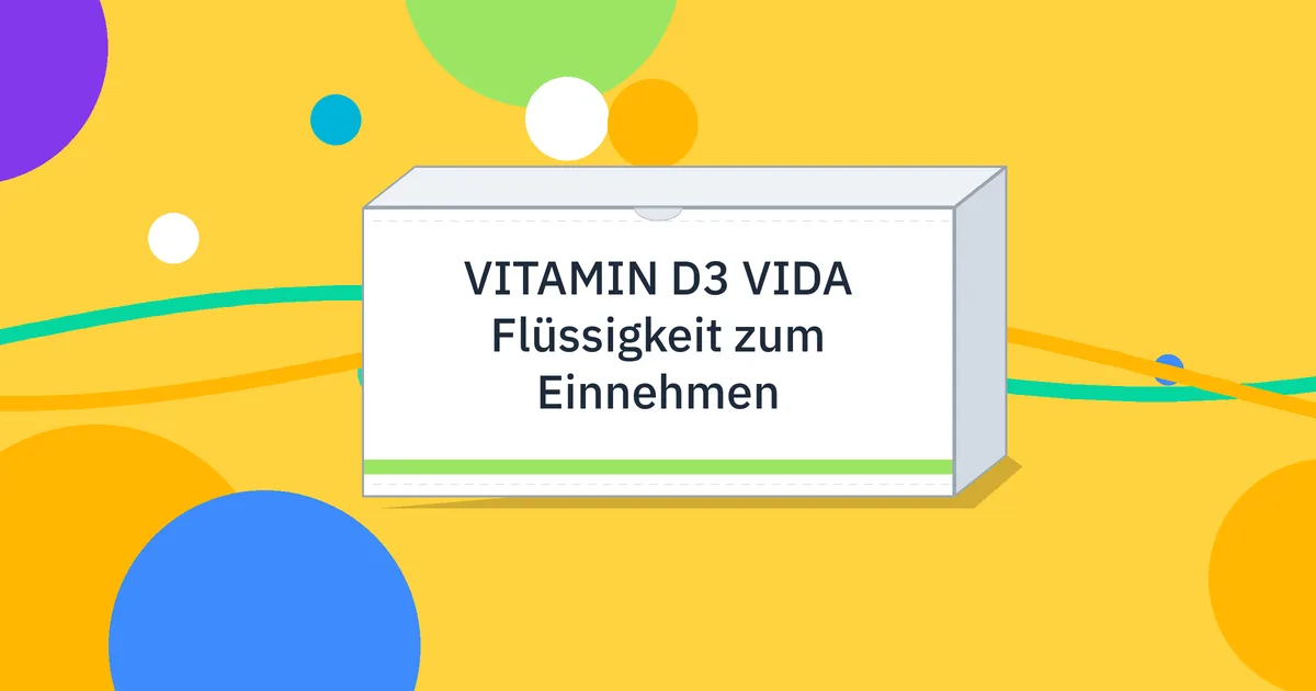 Symbolbild: Packung mit der Aufschrift VITAMIN D3 VIDA Flüssigkeit zum Einnehmen (PZN 13750323) – Verfügbarkeit und Bezug in Apotheken in Frankfurt am Main