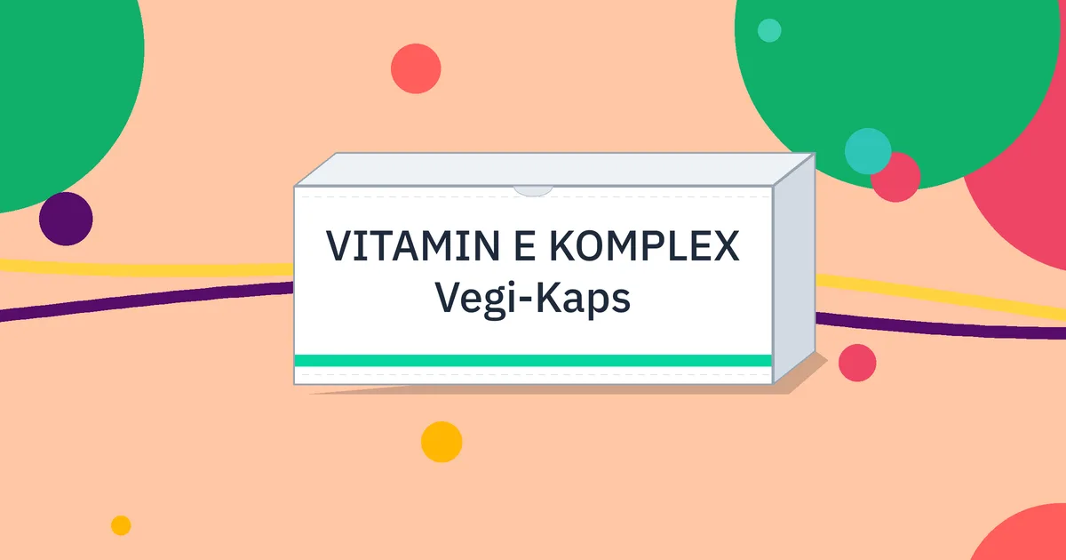 Symbolbild: Packung mit der Aufschrift VITAMIN E KOMPLEX Vegi-Kaps (PZN 03344013) – Verfügbarkeit und Bezug in Apotheken in Frankfurt am Main
