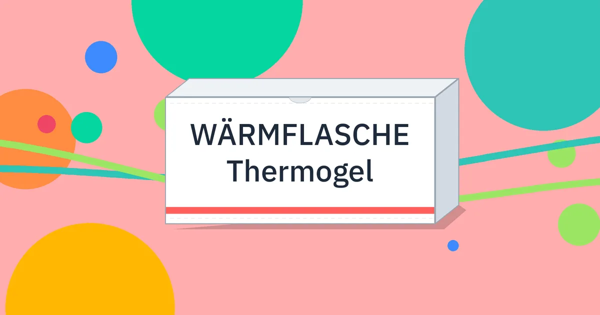 Symbolbild: Packung mit der Aufschrift WÄRMFLASCHE Thermogel (PZN 08734894) – Verfügbarkeit und Bezug in Apotheken in Frankfurt am Main