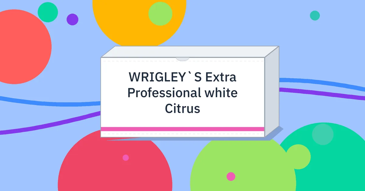 Symbolbild: Packung mit der Aufschrift WRIGLEY`S Extra Professional white Citrus (PZN 13652023) – Verfügbarkeit und Bezug in Apotheken in Frankfurt am Main