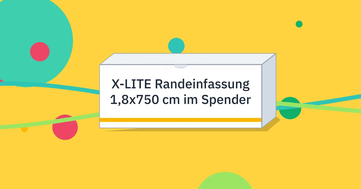 Symbolbild: Packung mit der Aufschrift X-LITE Randeinfassung 1,8x750 cm im Spender (PZN 14404942) – Verfügbarkeit und Bezug in Apotheken in Frankfurt am Main