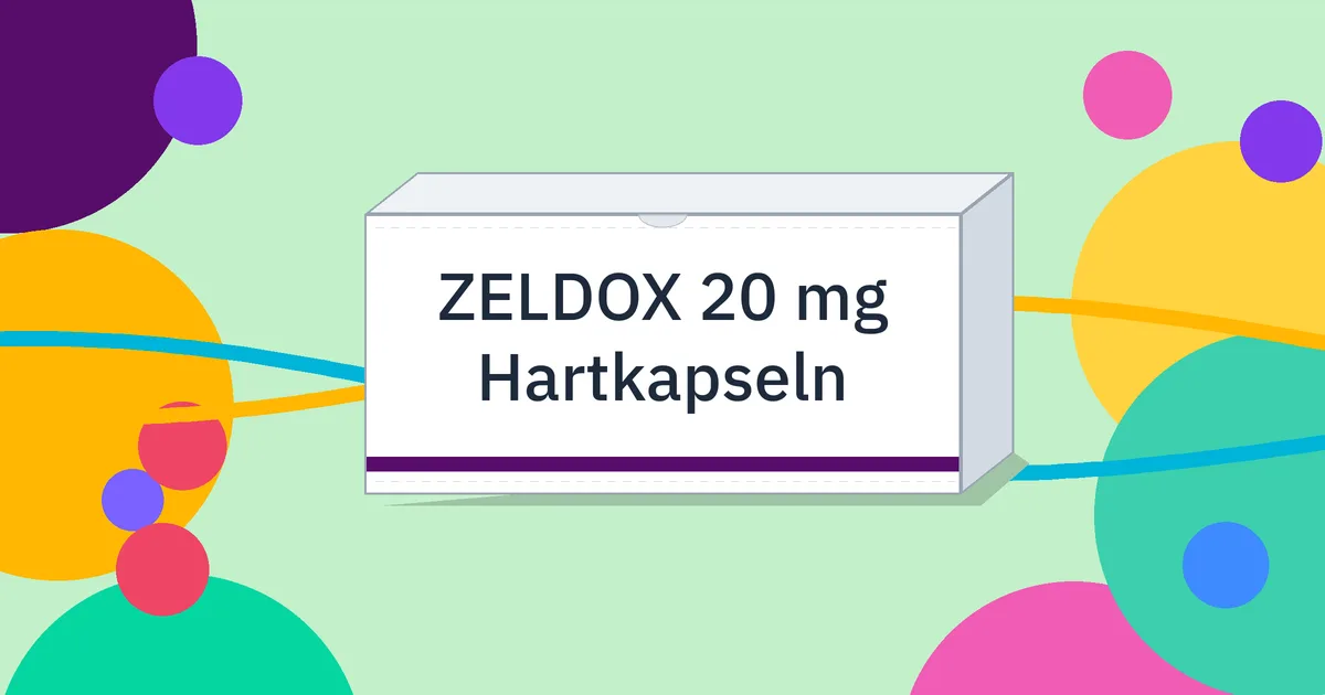 Symbolbild: Packung mit der Aufschrift ZELDOX 20 mg Hartkapseln (PZN 17602045) – Verfügbarkeit und Bezug in Apotheken in Frankfurt am Main