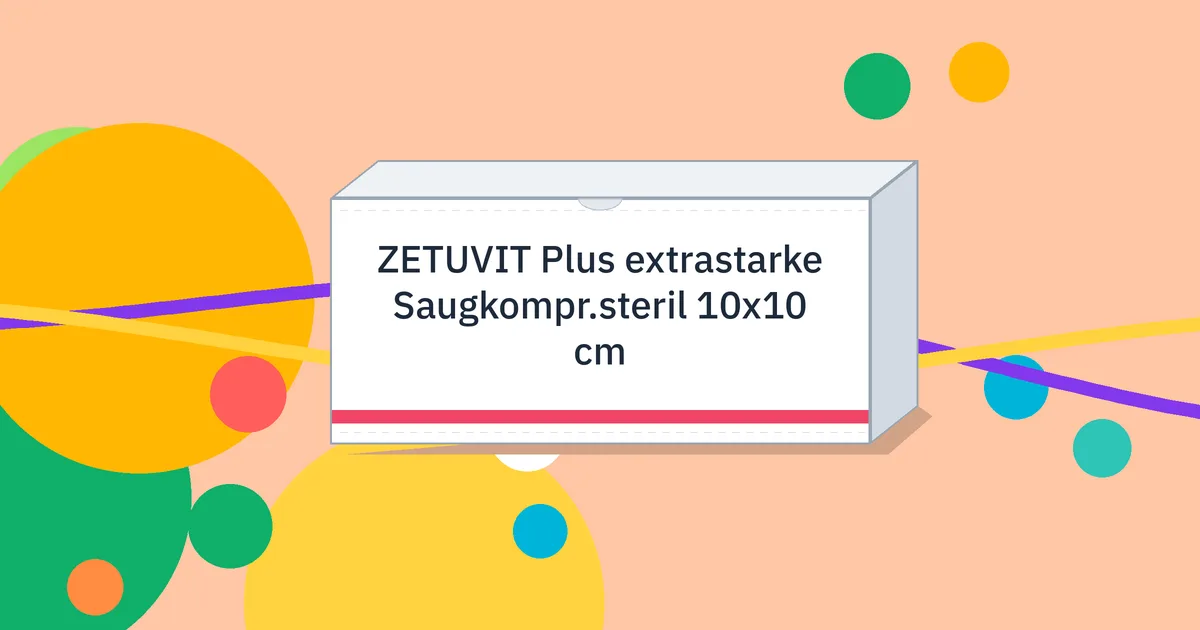 Symbolbild: Packung mit der Aufschrift ZETUVIT Plus extrastarke Saugkompr.steril 10x10 cm (PZN 20272060) – Verfügbarkeit und Bezug in Apotheken in Frankfurt am Main