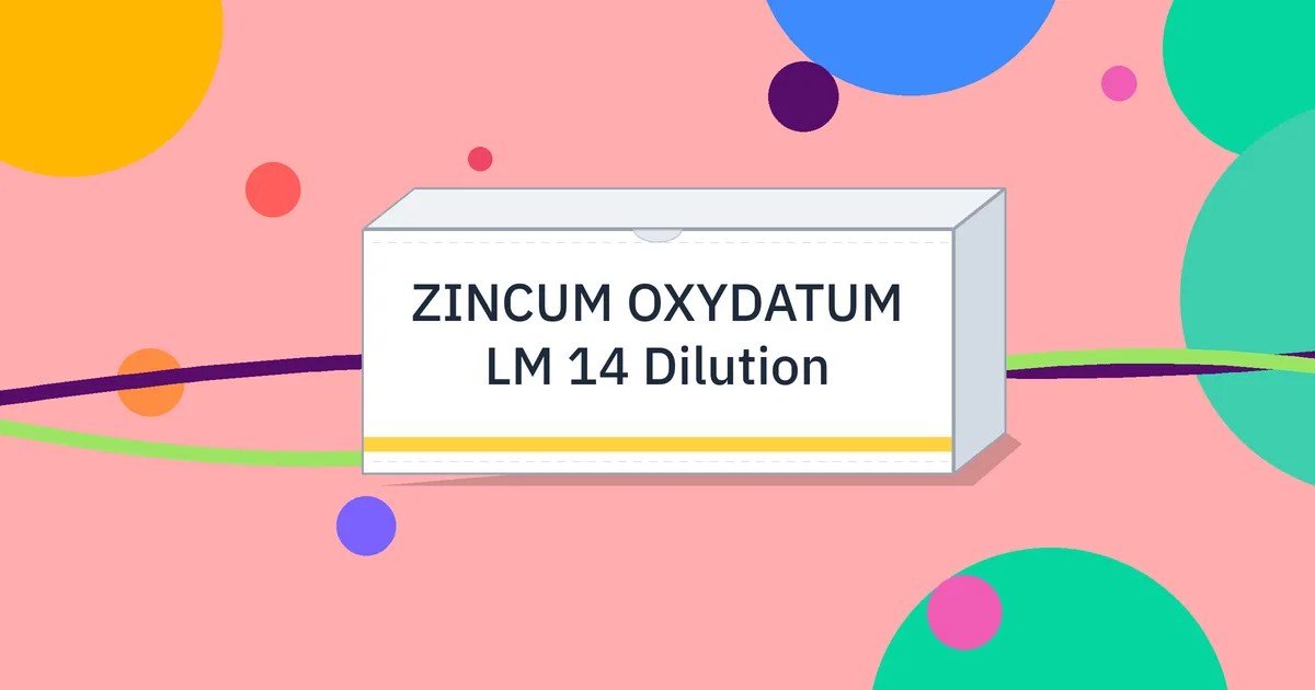 Symbolbild: Packung mit der Aufschrift ZINCUM OXYDATUM LM 14 Dilution (PZN 13296597) – Verfügbarkeit und Bezug in Apotheken in Frankfurt am Main