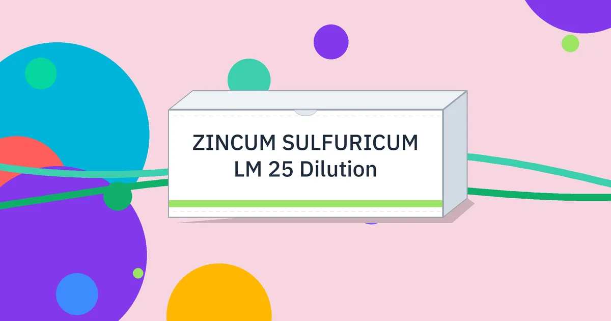Symbolbild: Packung mit der Aufschrift ZINCUM SULFURICUM LM 25 Dilution (PZN 13300330) – Verfügbarkeit und Bezug in Apotheken in Frankfurt am Main
