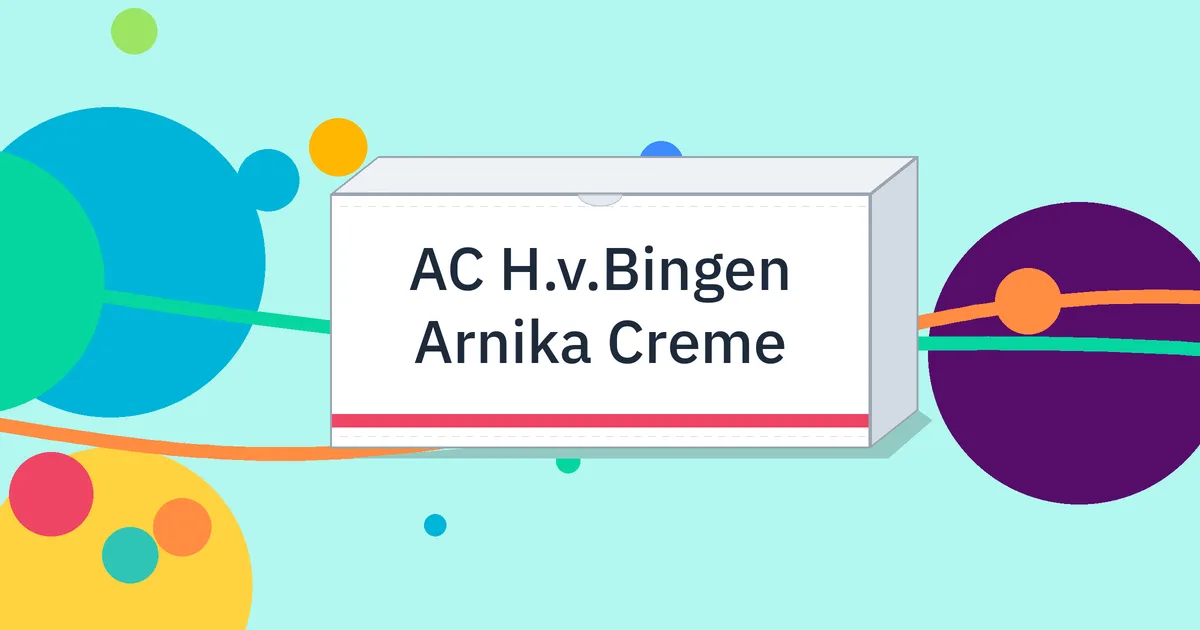 Symbolbild: Packung mit der Aufschrift AC H.v.Bingen Arnika Creme (PZN 00755276) – Verfügbarkeit und Bezug in Apotheken in Frankfurt am Main