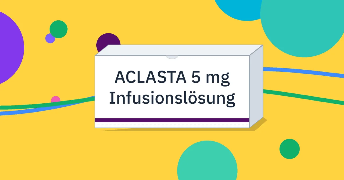 Symbolbild: Packung mit der Aufschrift ACLASTA 5 mg Infusionslösung (PZN 10857693) – Verfügbarkeit und Bezug in Apotheken in Frankfurt am Main