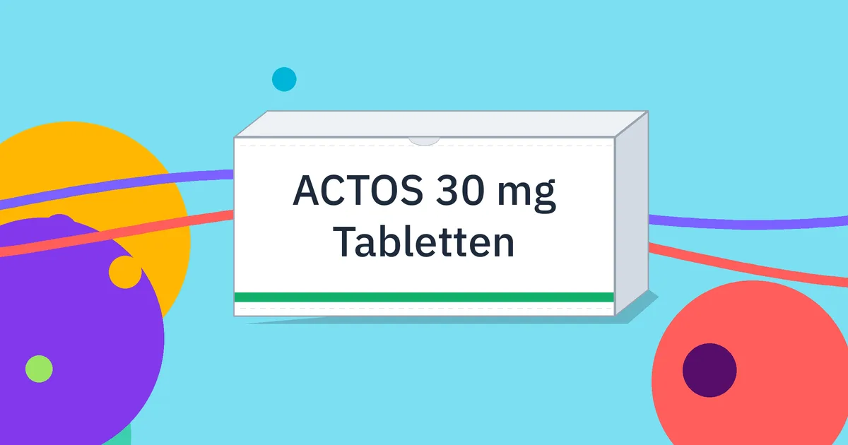 Symbolbild: Packung mit der Aufschrift ACTOS 30 mg Tabletten (PZN 00247686) – Verfügbarkeit und Bezug in Apotheken in Frankfurt am Main