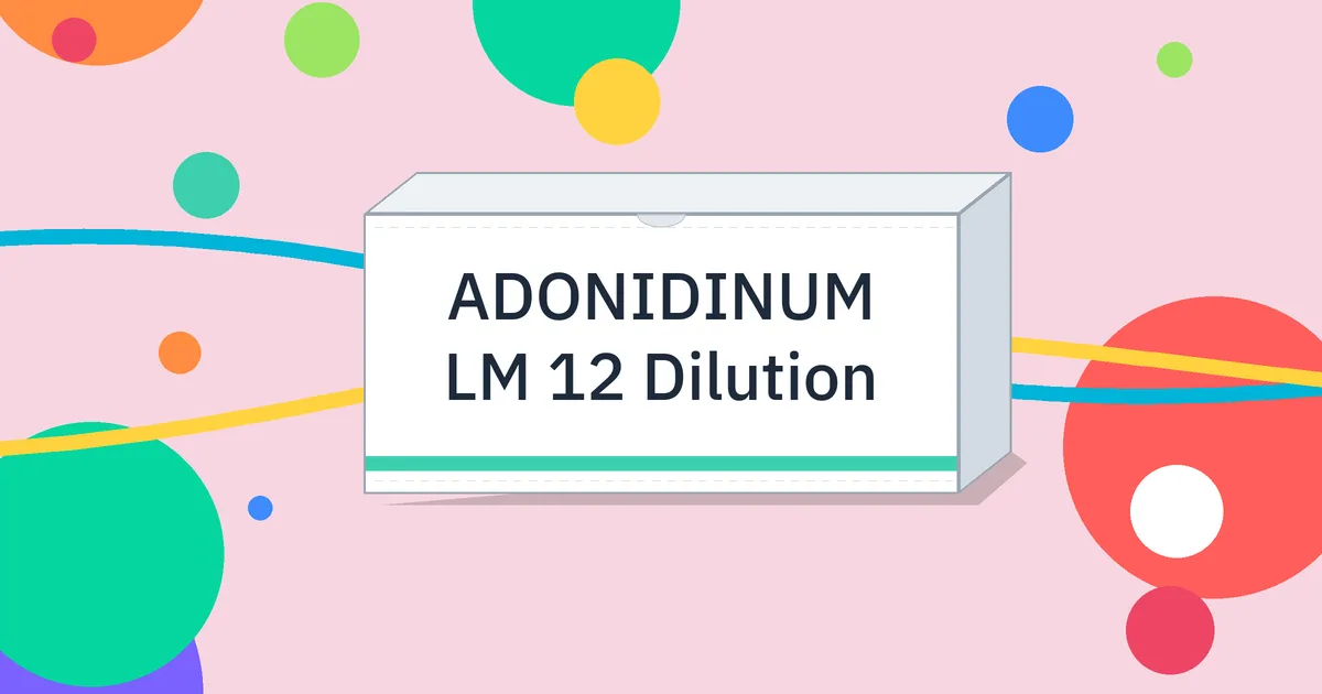 Symbolbild: Packung mit der Aufschrift ADONIDINUM LM 12 Dilution (PZN 13297349) – Verfügbarkeit und Bezug in Apotheken in Frankfurt am Main