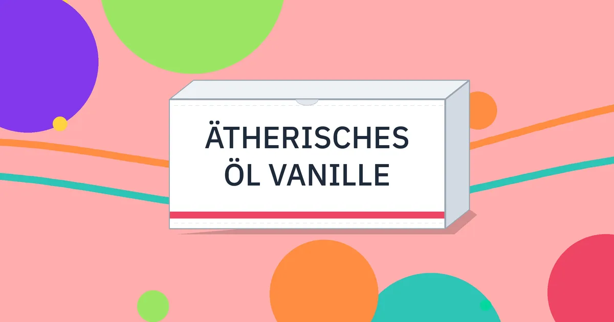 Symbolbild: Packung mit der Aufschrift ÄTHERISCHES ÖL VANILLE (PZN 20026786) – Verfügbarkeit und Bezug in Apotheken in Frankfurt am Main