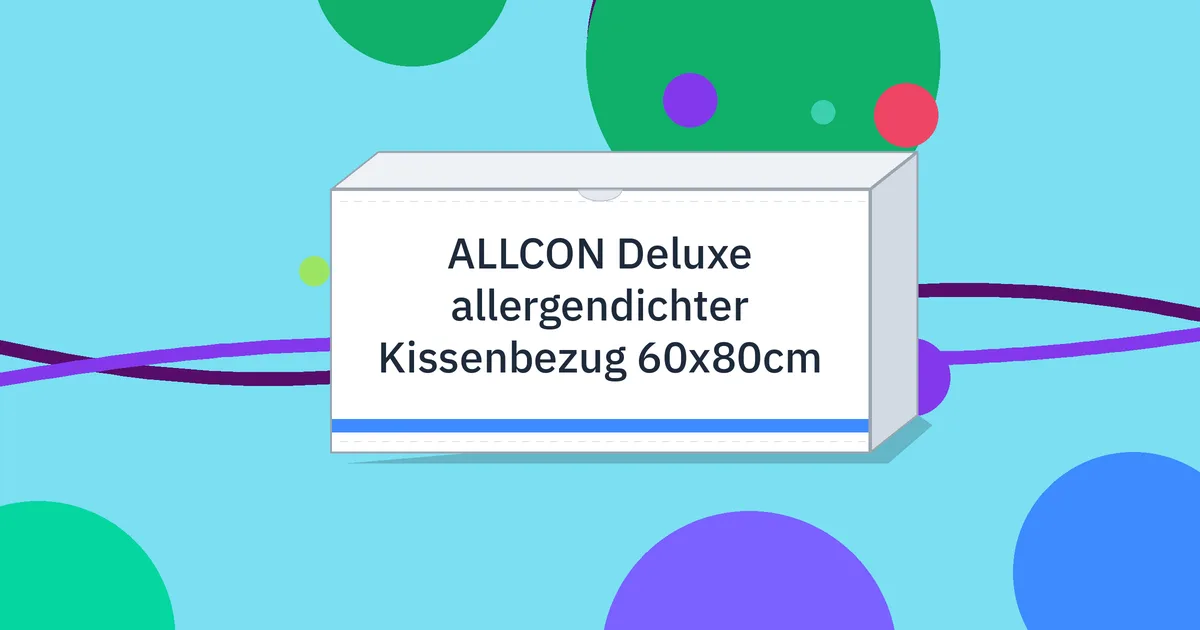 Symbolbild: Packung mit der Aufschrift ALLCON Deluxe allergendichter Kissenbezug 60x80cm (PZN 13475696) – Verfügbarkeit und Bezug in Apotheken in Frankfurt am Main