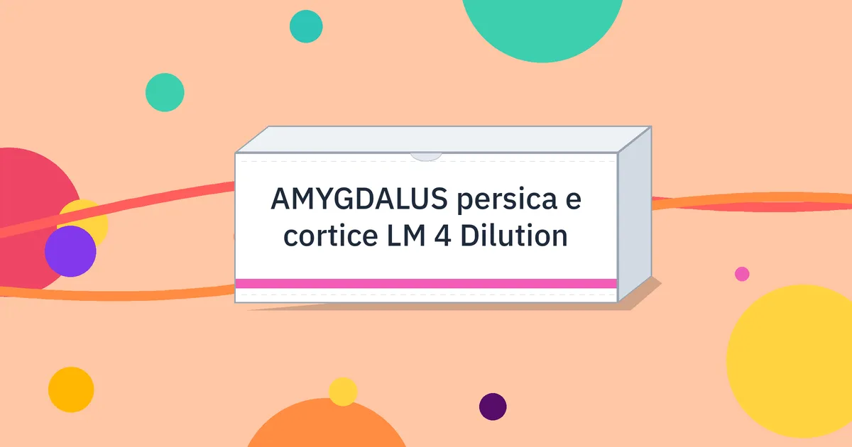 Symbolbild: Packung mit der Aufschrift AMYGDALUS persica e cortice LM 4 Dilution (PZN 13325927) – Verfügbarkeit und Bezug in Apotheken in Frankfurt am Main